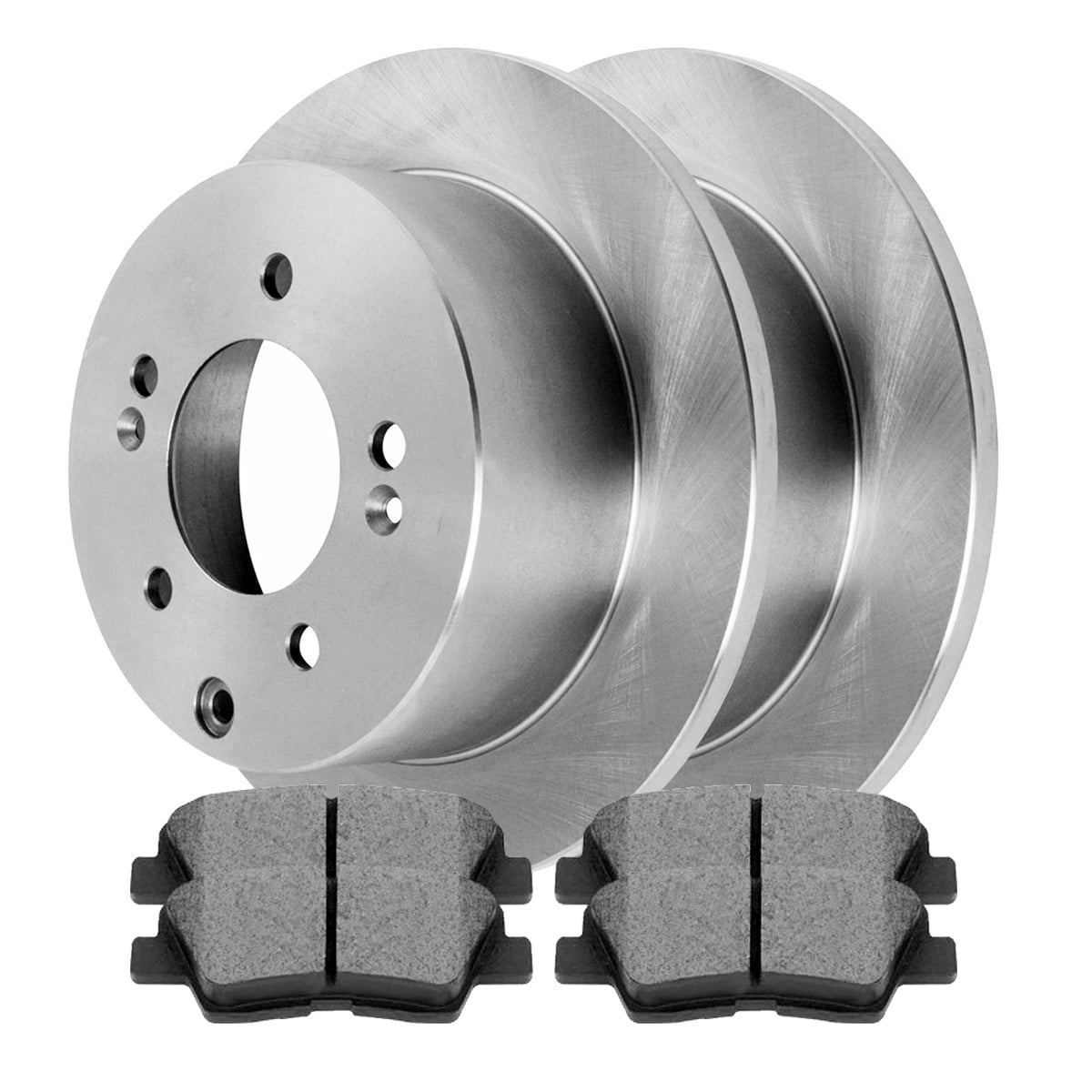 AutoShack Brake Rotors with Brake Pads Rear Brake Rotor & Pad ...