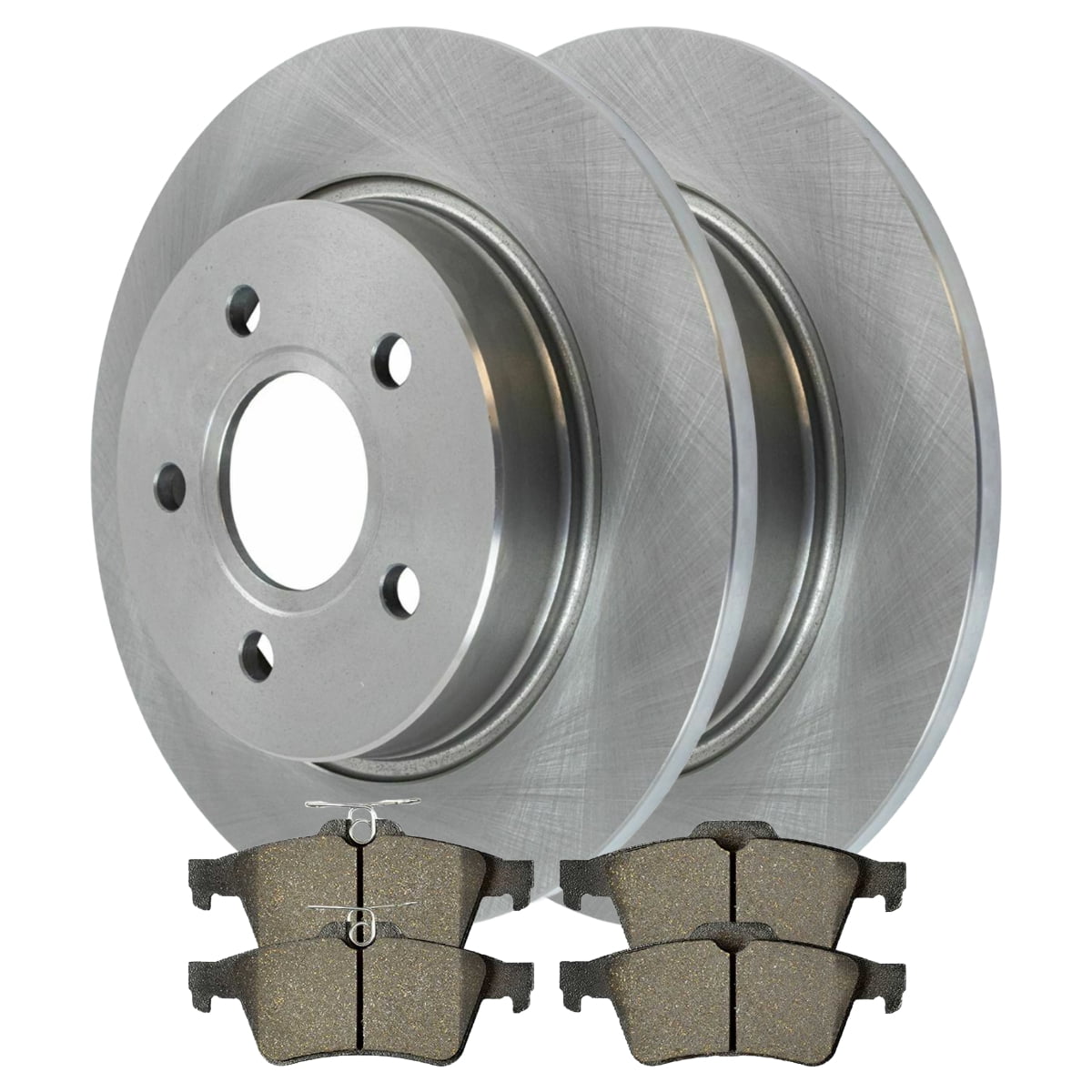 AutoShack Brake Rotors with Brake Pads Rear Brake Rotor & Pad ...