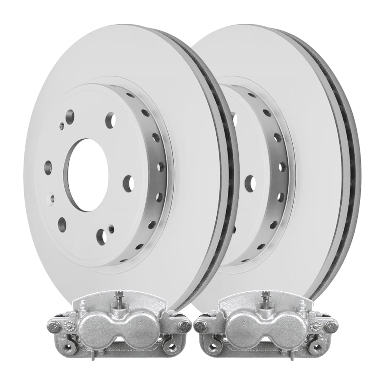 AutoShack Coated Brake Rotors Front Brake Rotor Replacement Kit with ...