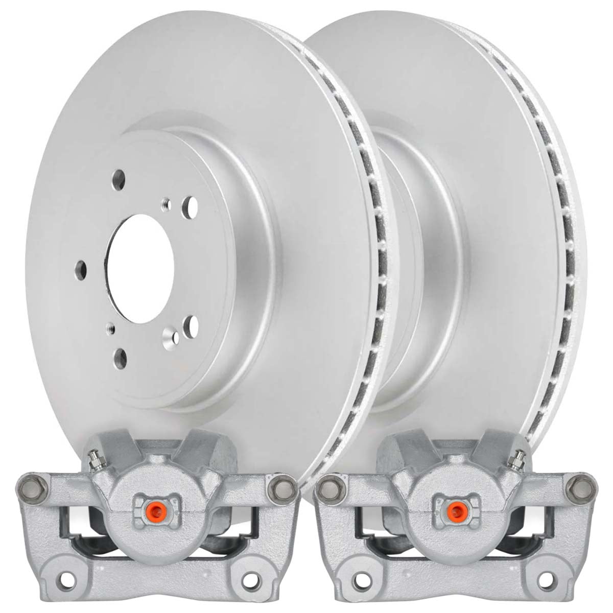 AutoShack Coated Brake Rotors Front Brake Rotor Replacement Kit with ...