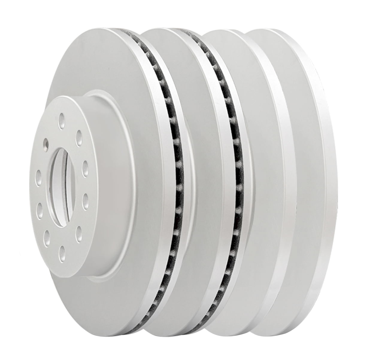 AutoShack Coated Brake Rotors Front and Rear Brake Rotor Replacement ...