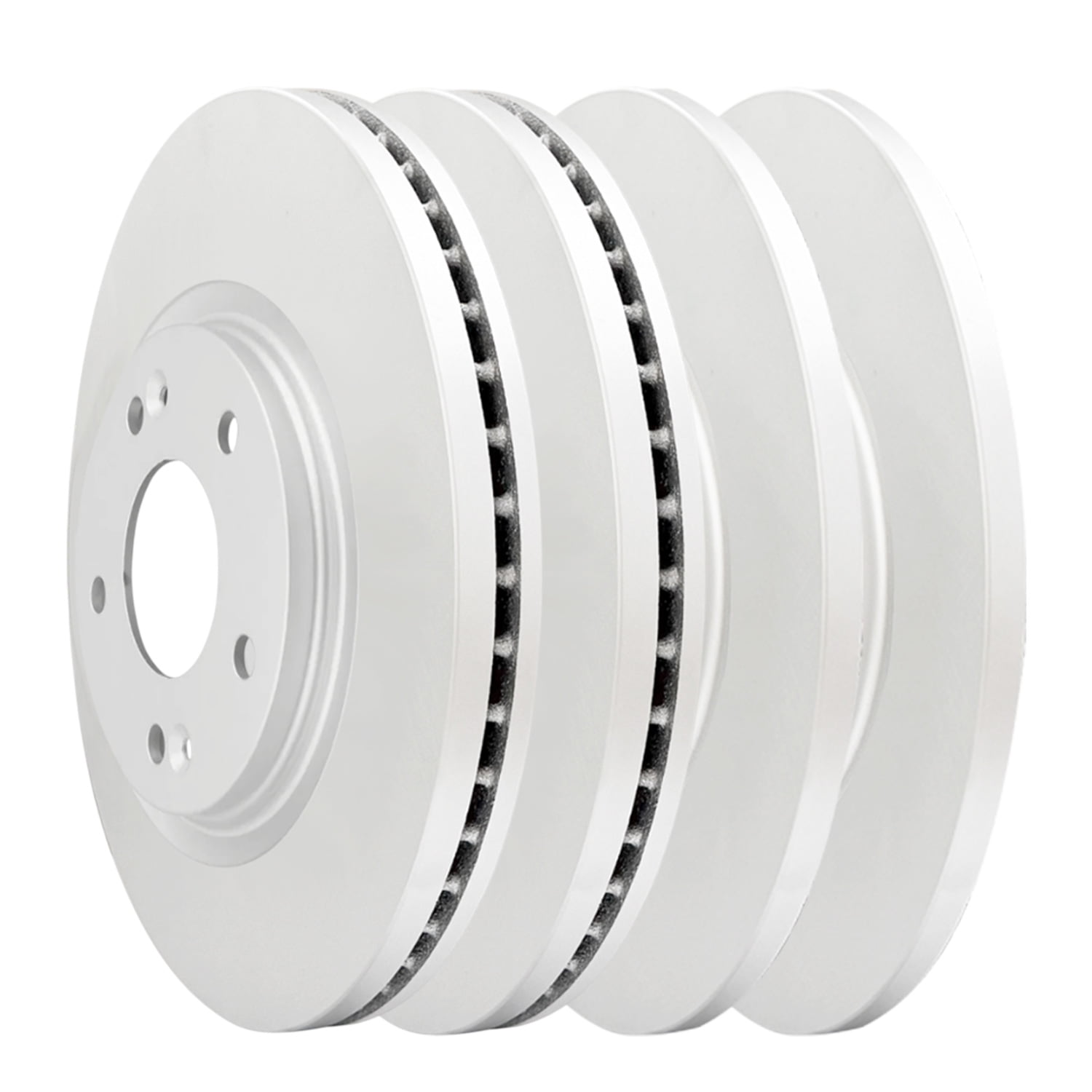 AutoShack Coated Brake Rotors Front and Rear Brake Rotor Replacement ...