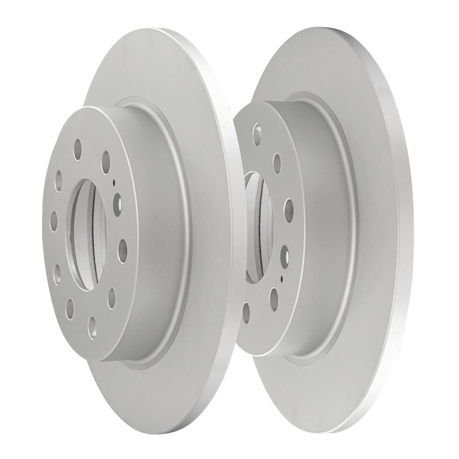 AutoShack Coated Brake Rotors Rear Brake Rotor Replacement Kit for Audi ...