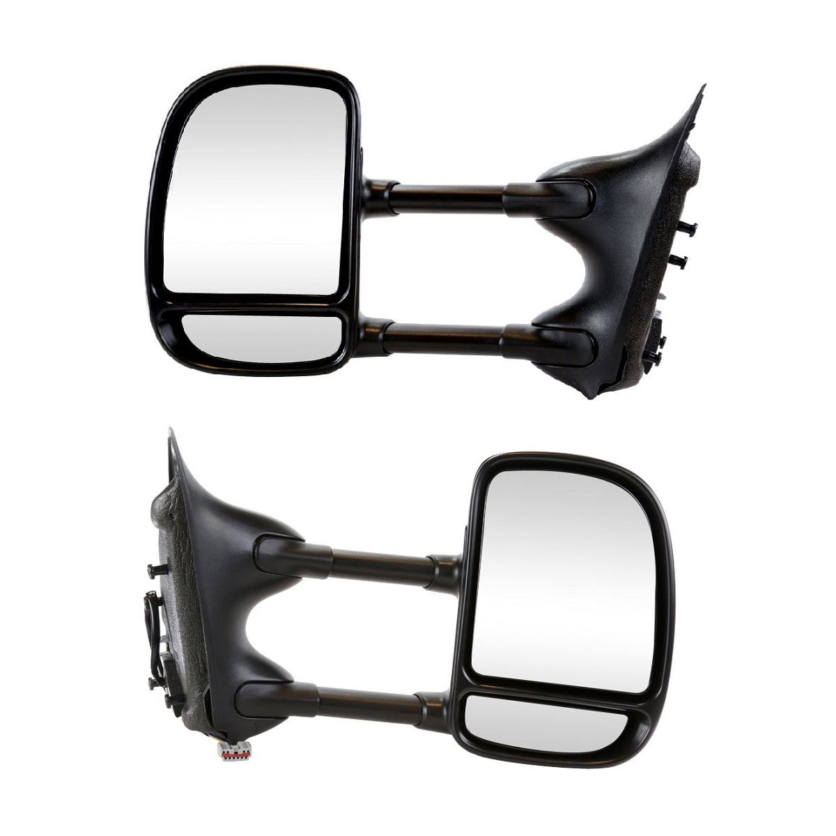 AutoShack Driver and Passenger Towing Mirrors Power Black Textured Non ...