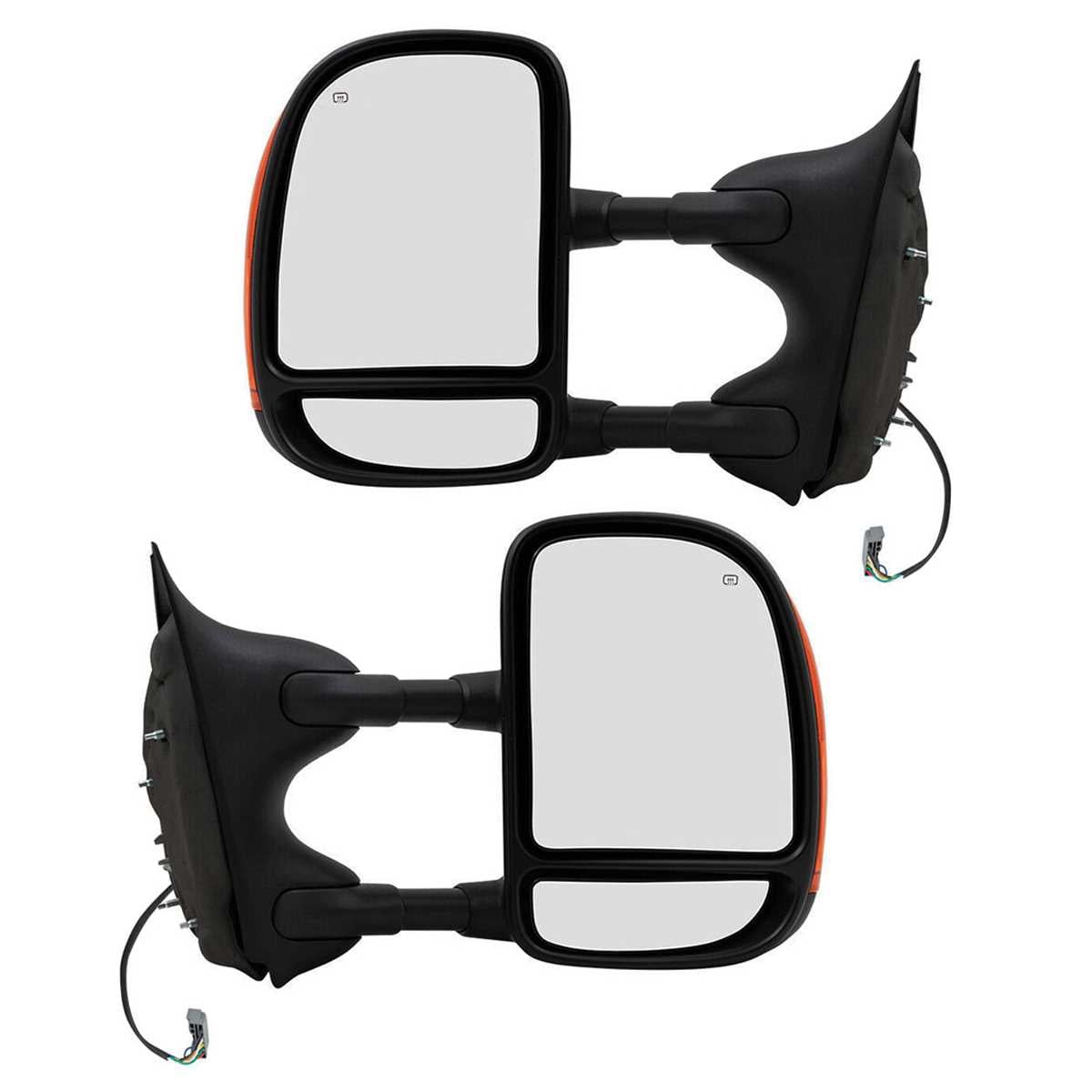 AutoShack Driver and Passenger Towing Mirrors Power Folding Heated ...