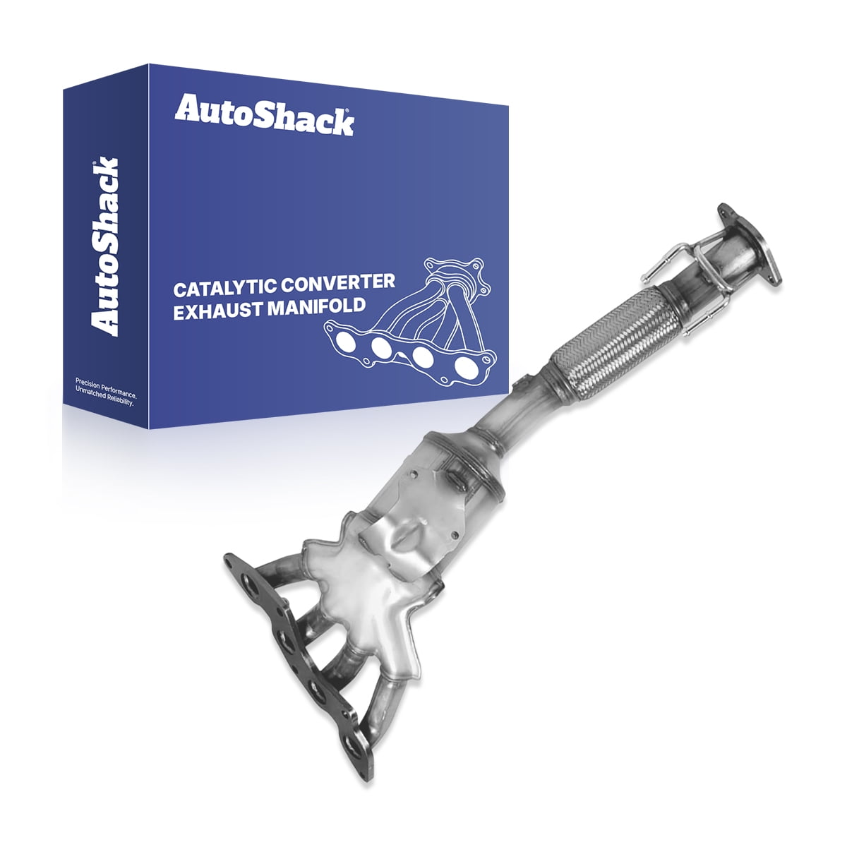 AutoShack EMCC774139 Direct Fit High Flow Exhaust Manifold Catalytic ...