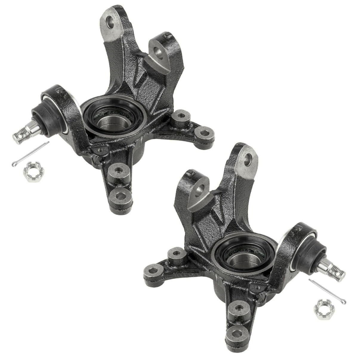 AutoShack Front ATV Steering Knuckles & Wheel Bearings Pair of 2 Driver ...
