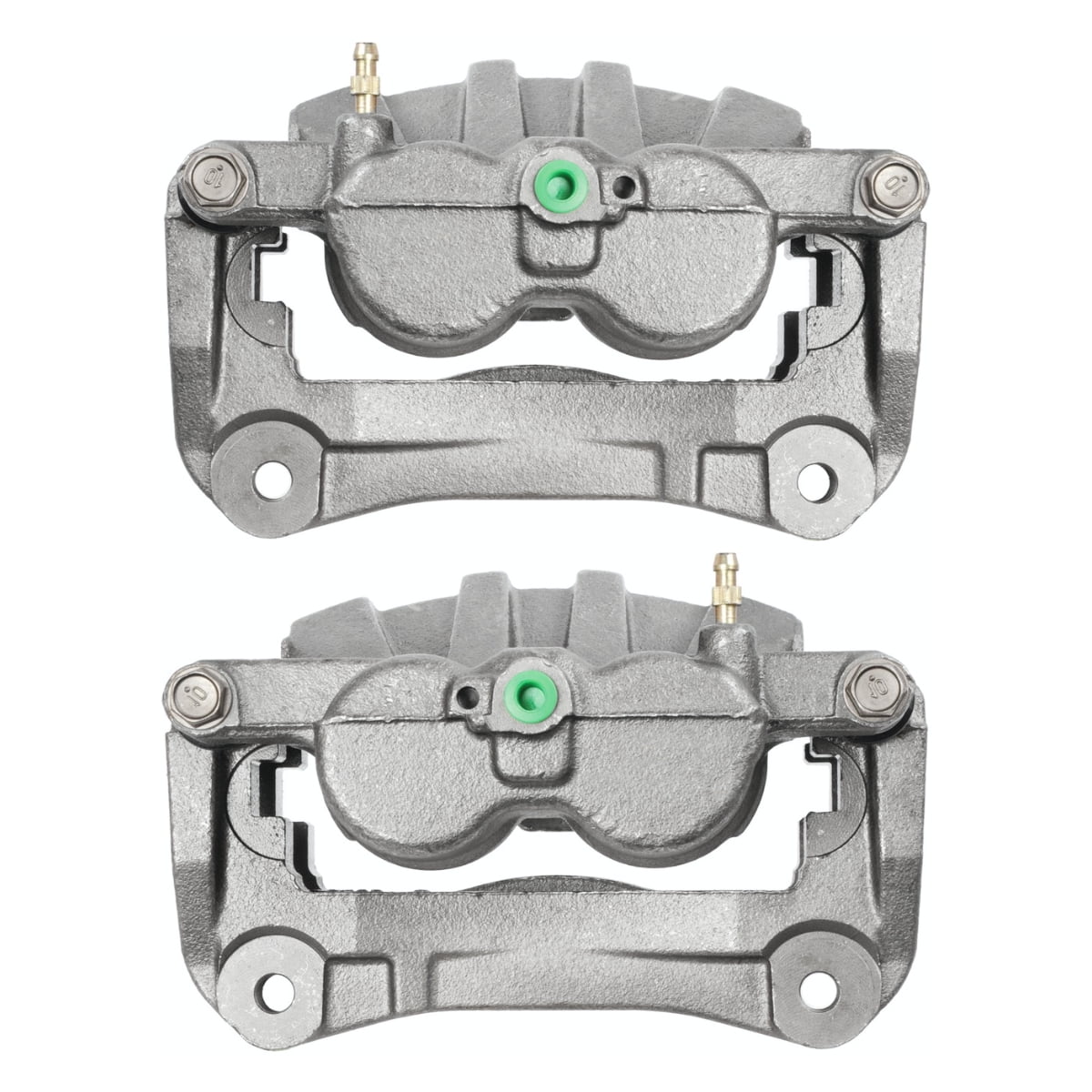 AutoShack Front Brake Calipers Assembly with Bracket Pair of 2 Driver ...