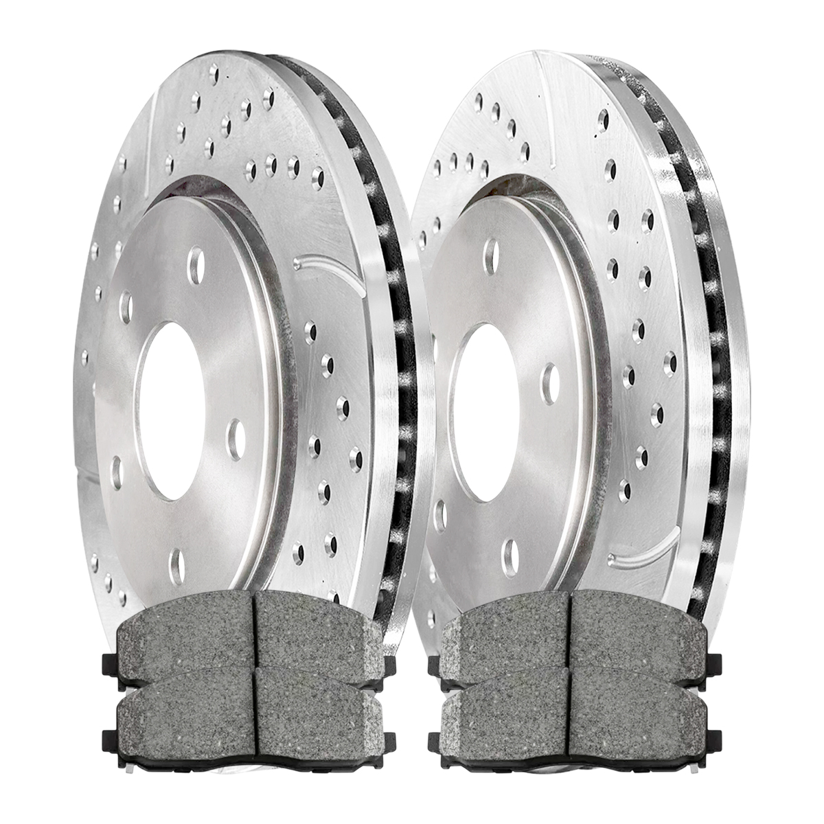 AutoShack Front Brake Kit Replacement for 2015-2016 Chrysler Town ...