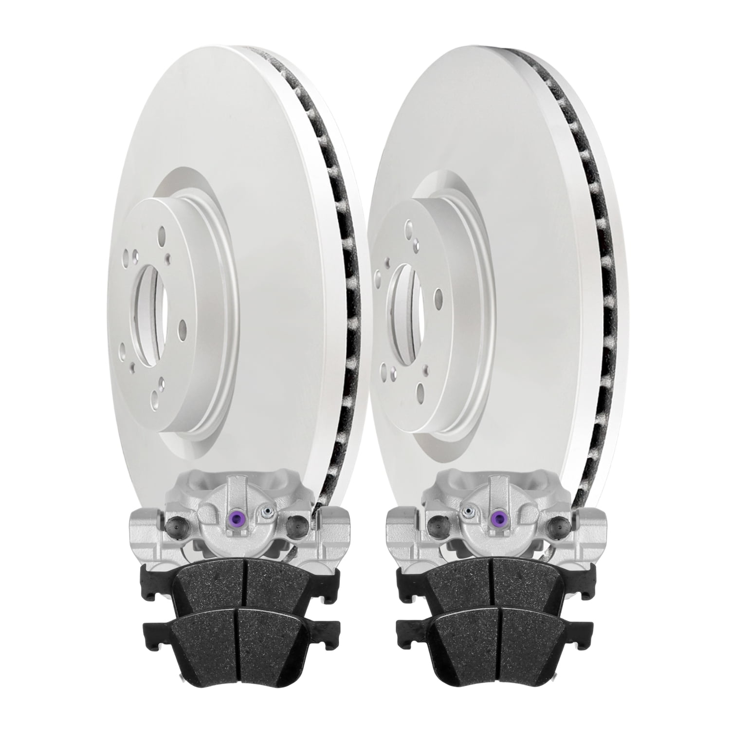 AutoShack Front Brake Rotors Ceramic Brake Pads Calipers | Replacement ...