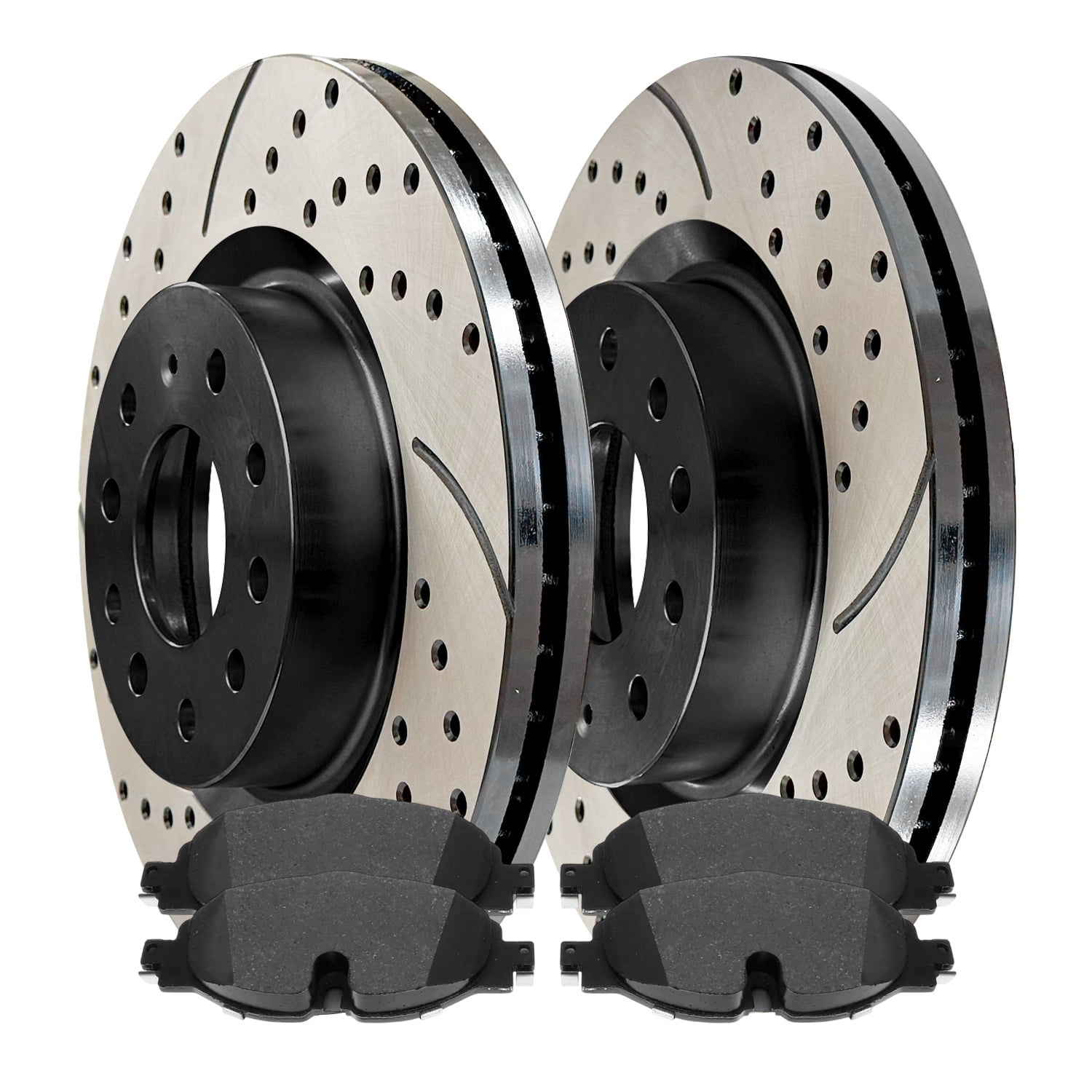 AutoShack Front Brake Kit Replacement for Audi A3 VW GTI Taos e-Golf ...