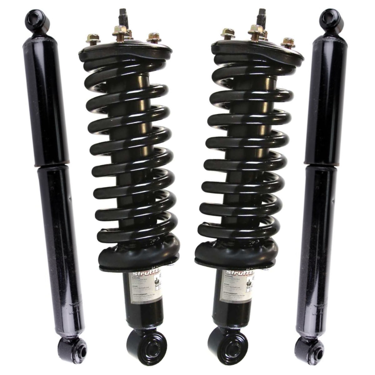 AutoShack Front Complete Strut & Coil Spring Assembly with Rear Shock ...