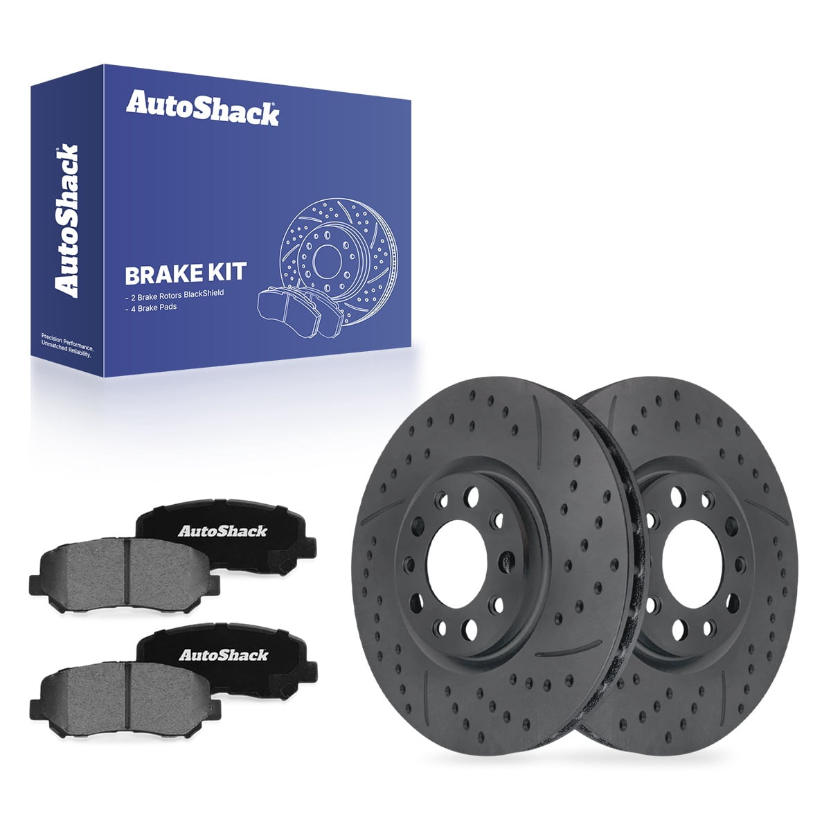 AutoShack Front Brake Rotors & Ceramic Pads for Chrysler, 200 2015-2017 ...
