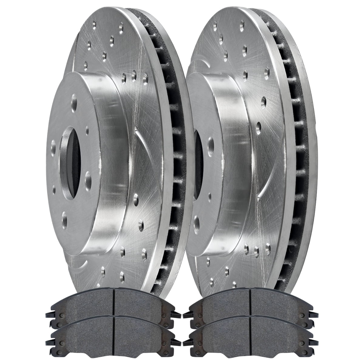 AutoShack Front Brake Kit Replacement for 2008-2011 Ford Focus 2.0L FWD ...
