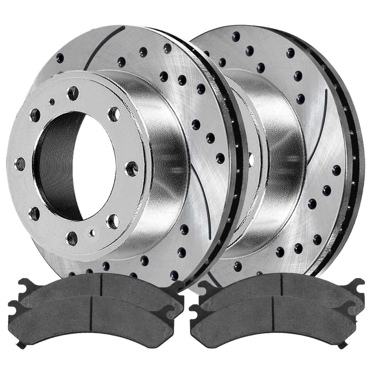 AutoShack Front Brake Kit Replacement for Chevrolet Express 3500 GMC ...