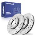 AutoShack Front Brake Rotors for Ford, Focus 2012-2018 C-Max 2013-2018 ...