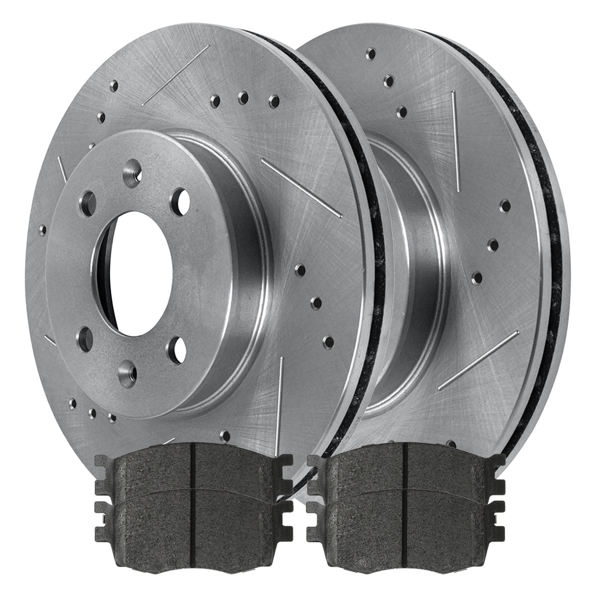 AutoShack Front Brake Kit Replacement for Kia Rio5 2005-2011 Rio 2006 ...