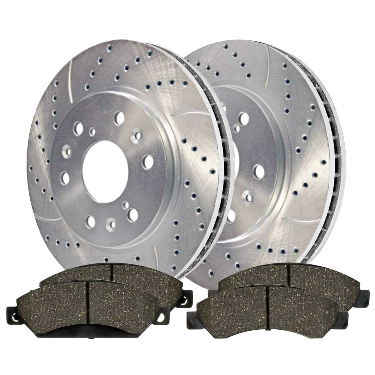 AutoShack Front Brake Kit Replacement for Chevrolet Silverado 1500 ...