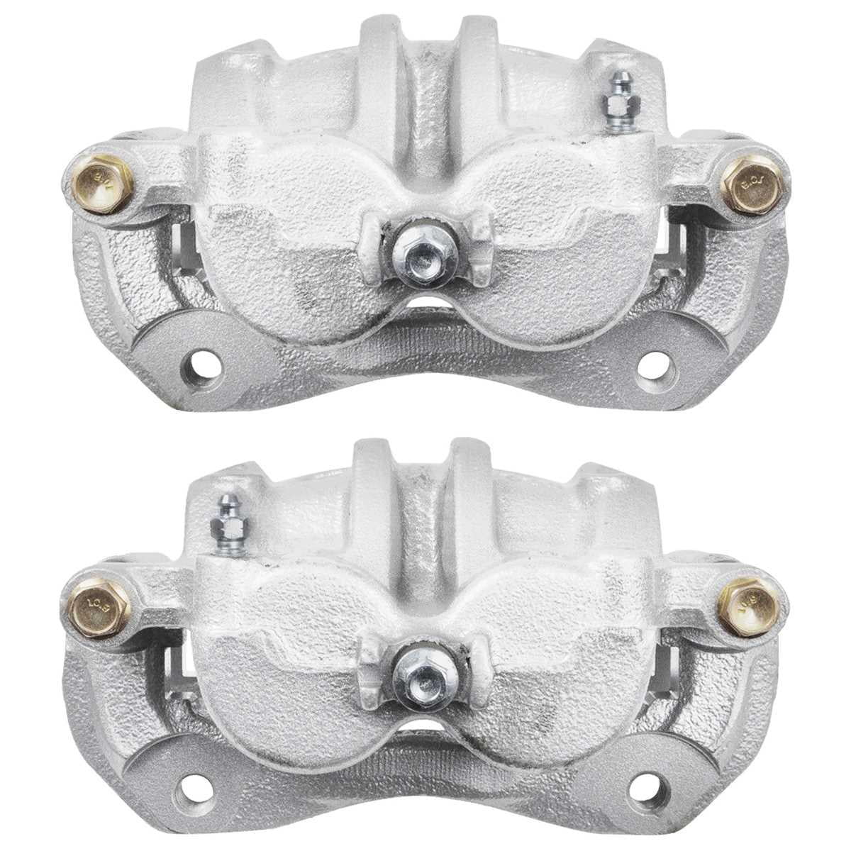 AutoShack Front Brake Calipers Set of Assembly with Bracket Replacement ...