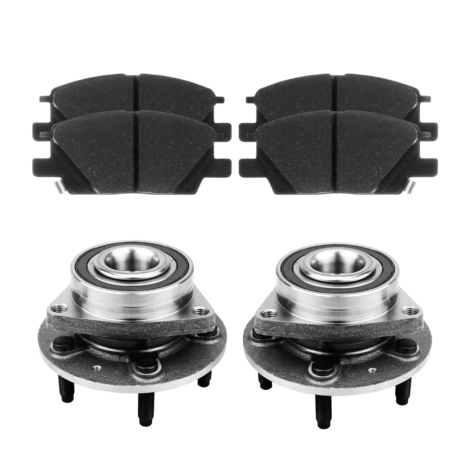 AutoShack Front Driver and Passenger Side Wheel Bearing Hub Assembly ...