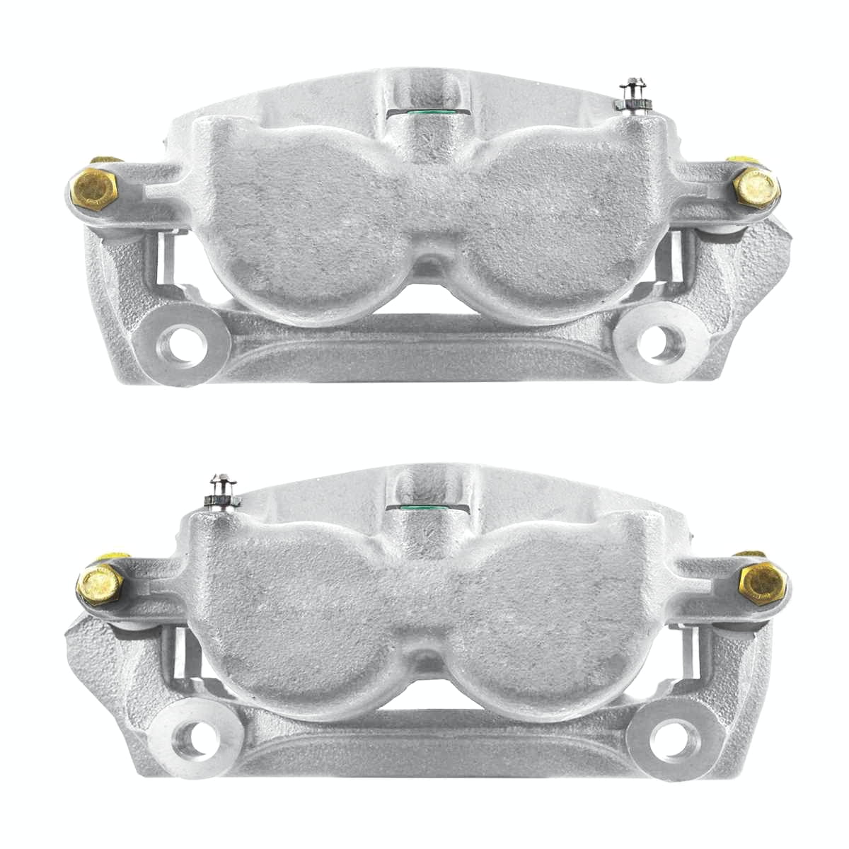 AutoShack Front Brake Calipers Set of Assembly with Bracket Replacement ...