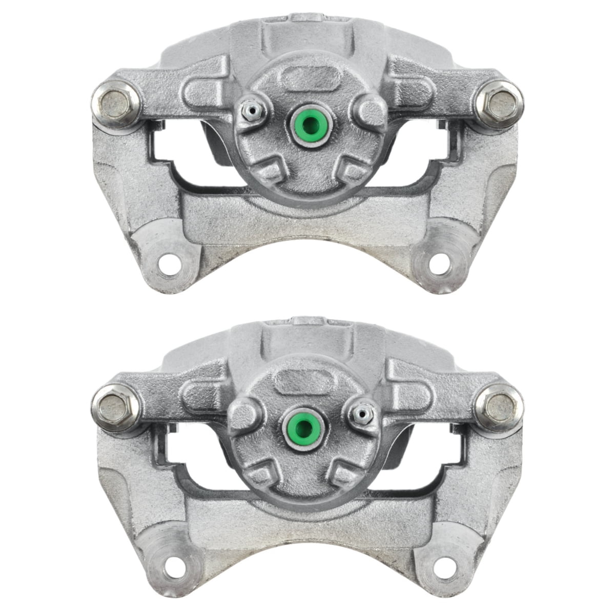 AutoShack Front Brake Calipers Set of Assembly with Bracket Replacement ...