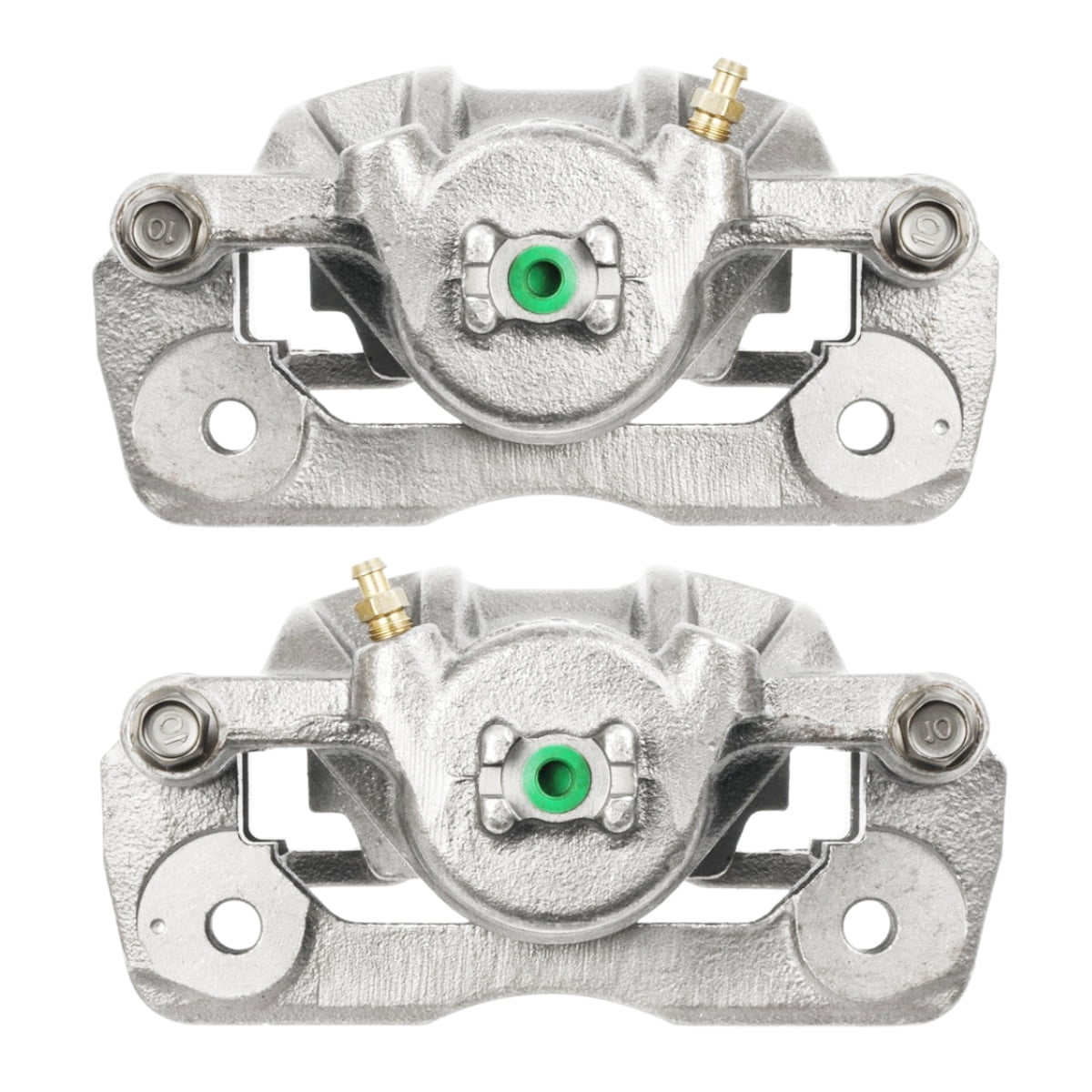 AutoShack Front Brake Calipers Set of Assembly with Bracket Replacement ...