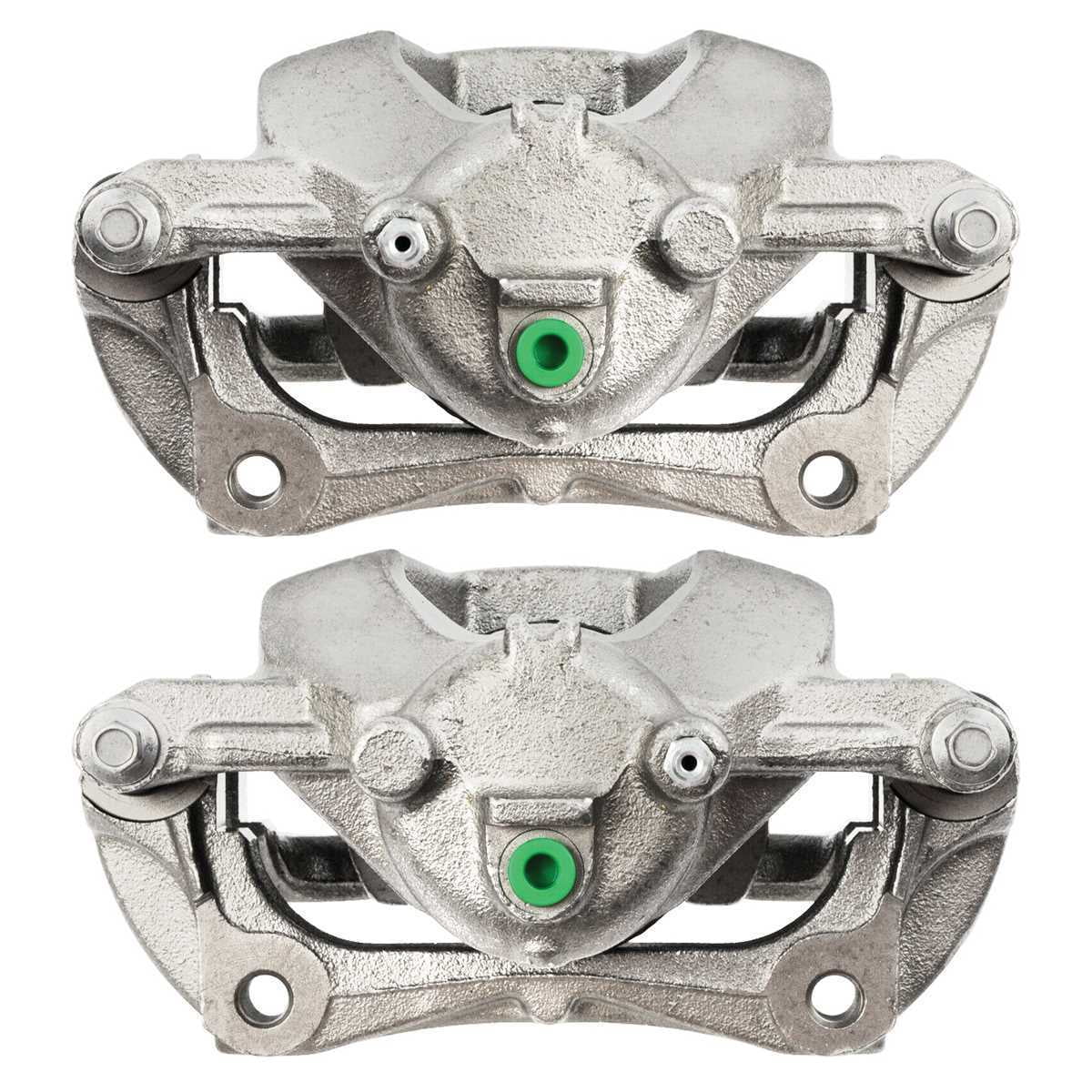 AutoShack Front Brake Calipers Set of Assembly with Bracket Replacement ...