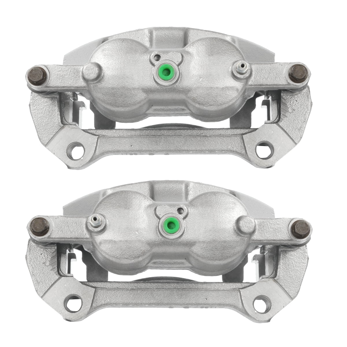 AutoShack Front Brake Calipers Set of Assembly with Bracket Replacement ...