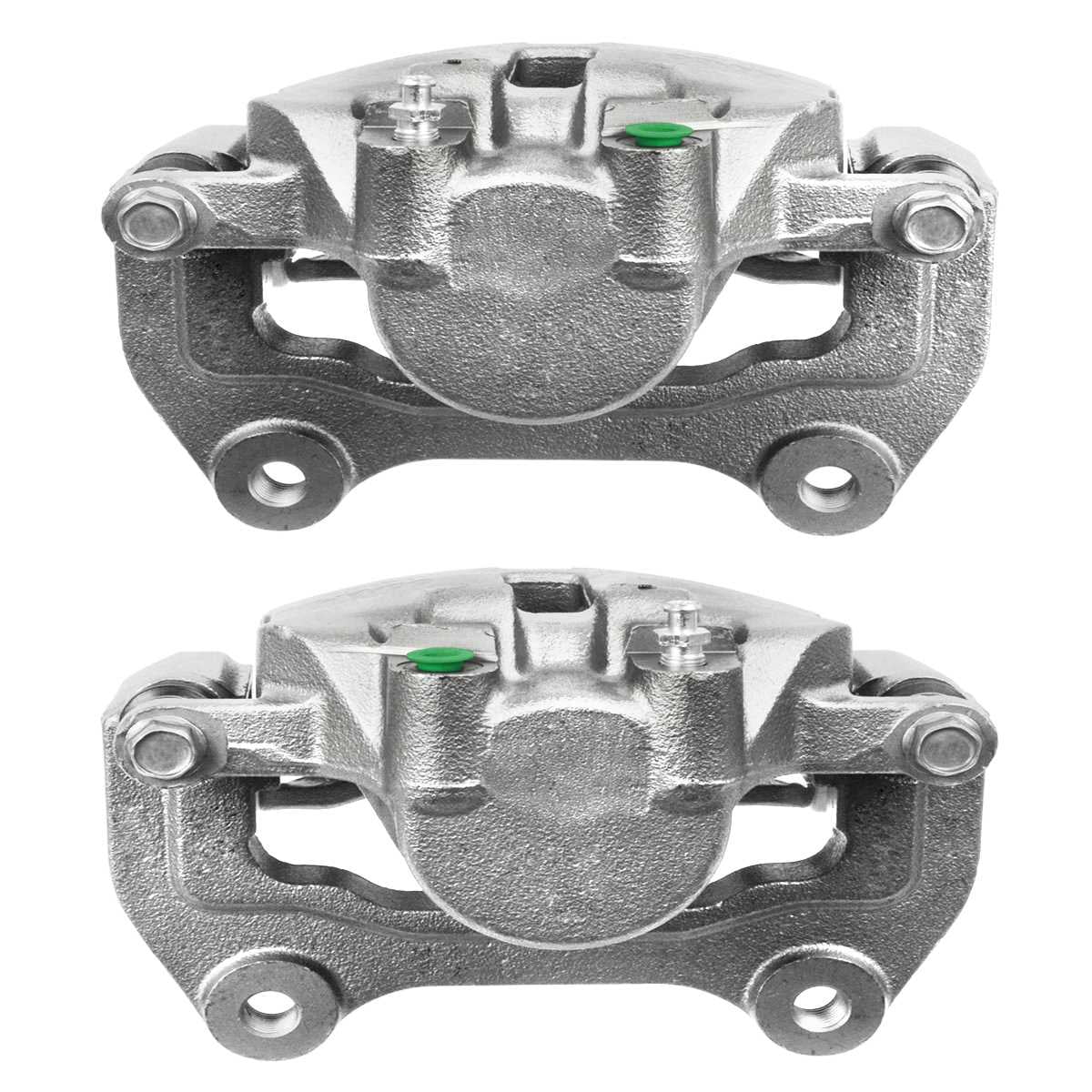 AutoShack Front Brake Calipers Set of Assembly with Bracket Replacement ...