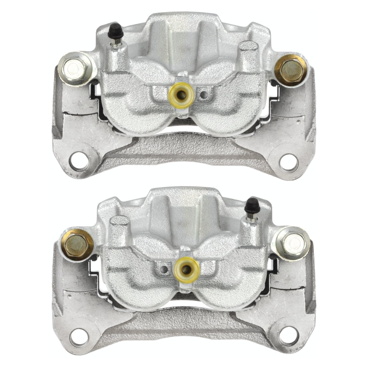 AutoShack Front Brake Calipers Set of Assembly with Bracket Replacement ...
