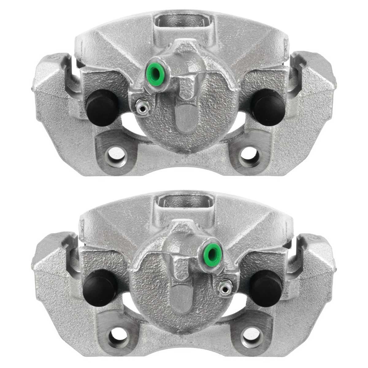 AutoShack Front Brake Calipers Set of Assembly with Bracket Replacement ...