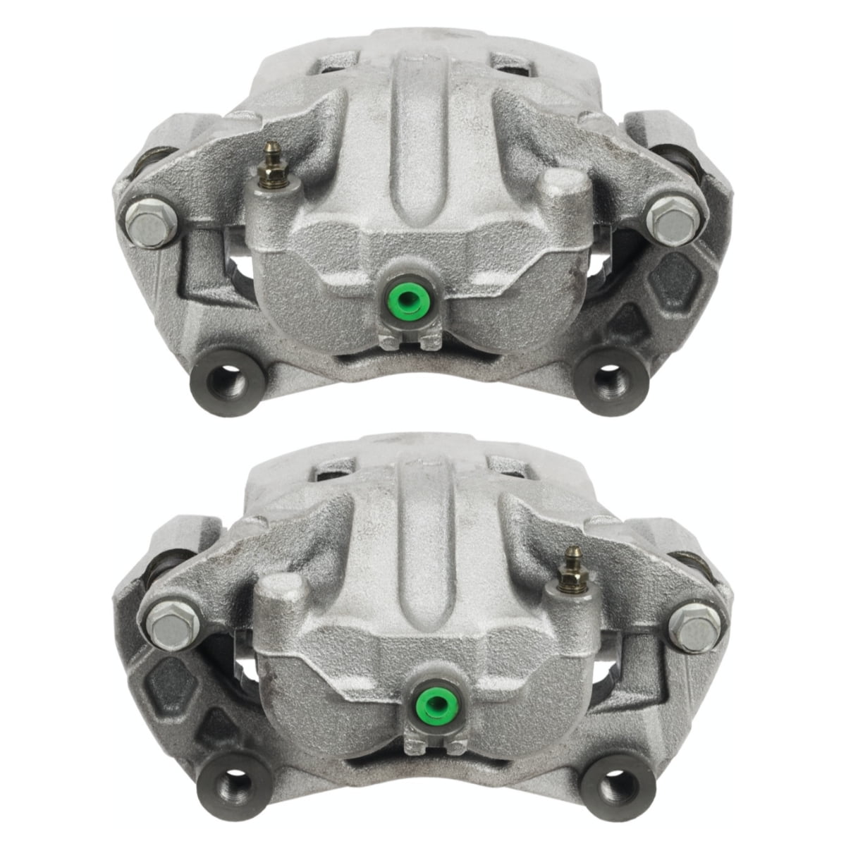 AutoShack Front Brake Calipers Set of Assembly with Bracket Replacement ...