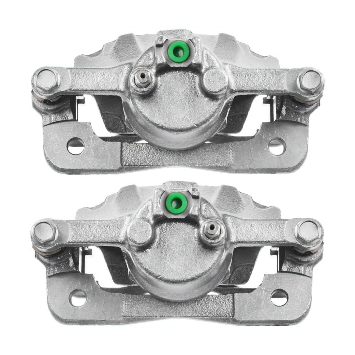AutoShack Front Brake Calipers Set of Assembly with Bracket Replacement ...