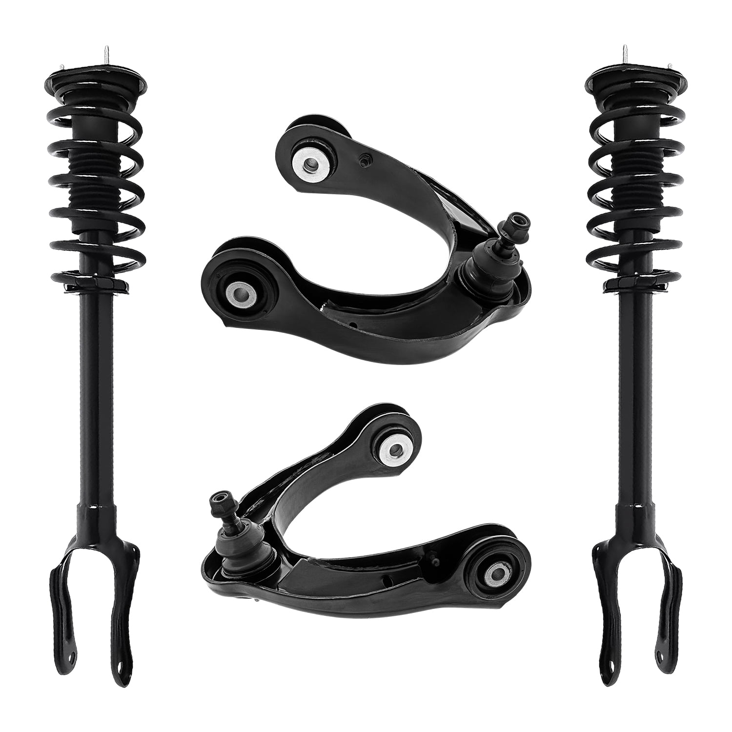 AutoShack Front Complete Strut & Coil Spring Front Upper Control Arms ...