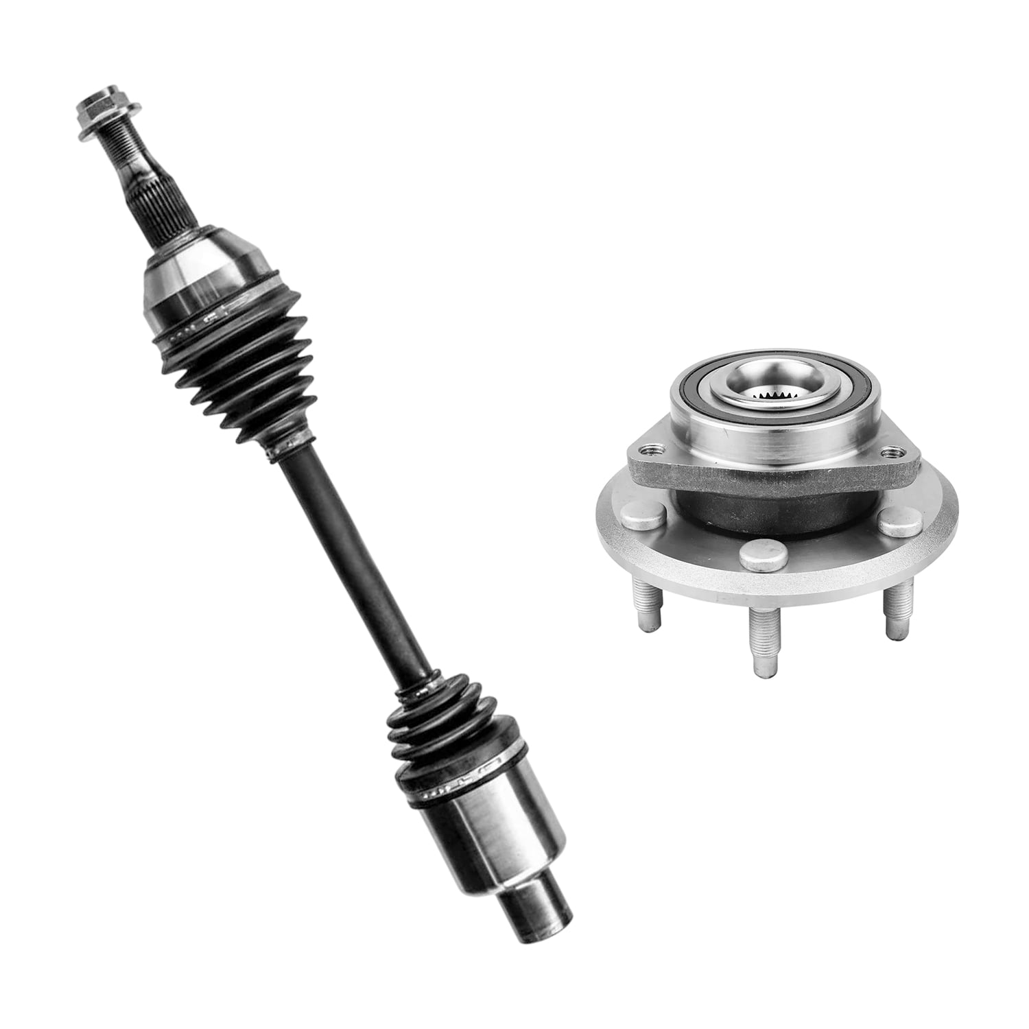 AutoShack Front Right CV Axle Shaft Wheel Hub Bearing Assembly ...