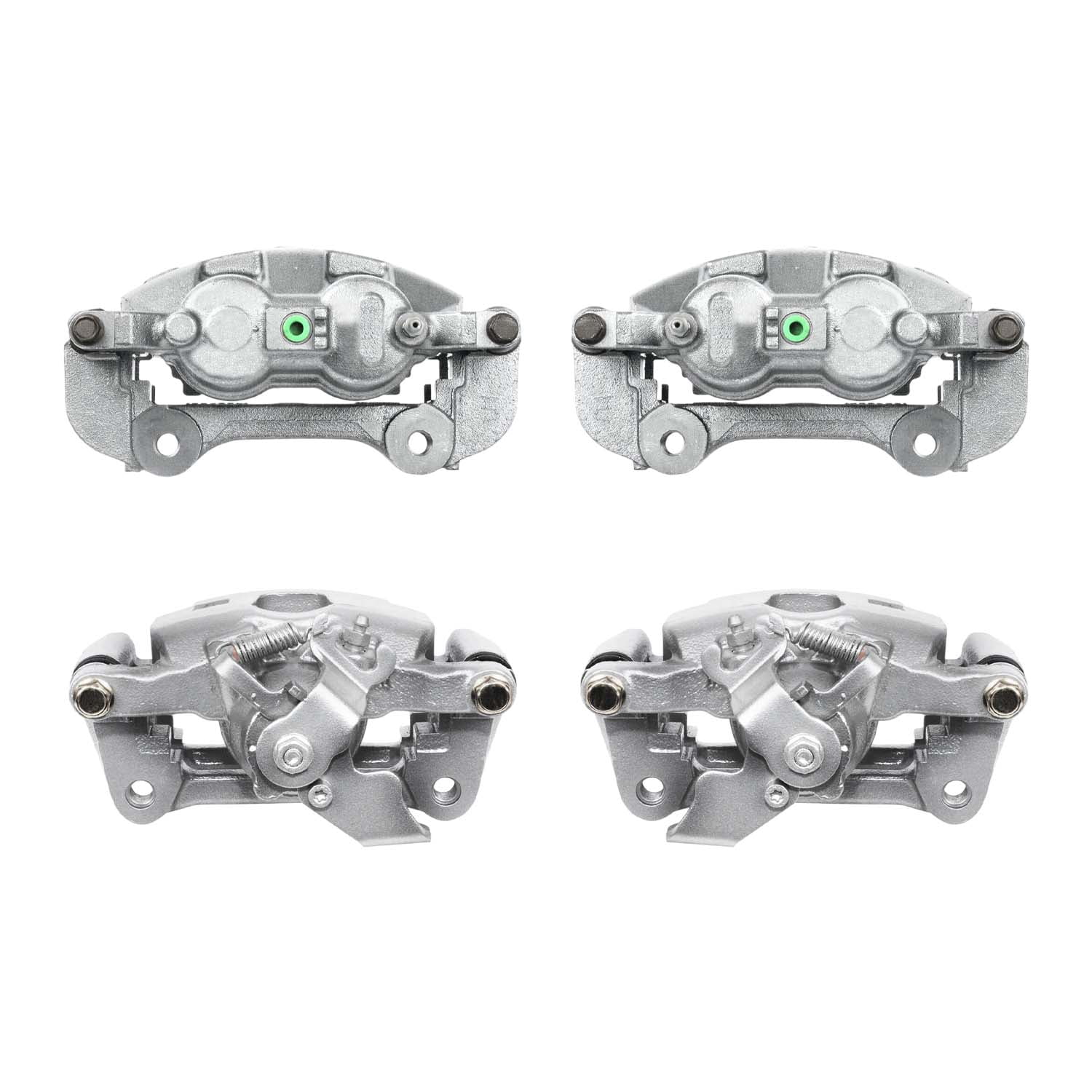 AutoShack Front and Rear Brake Calipers Set of 4 Assembly with Bracket ...