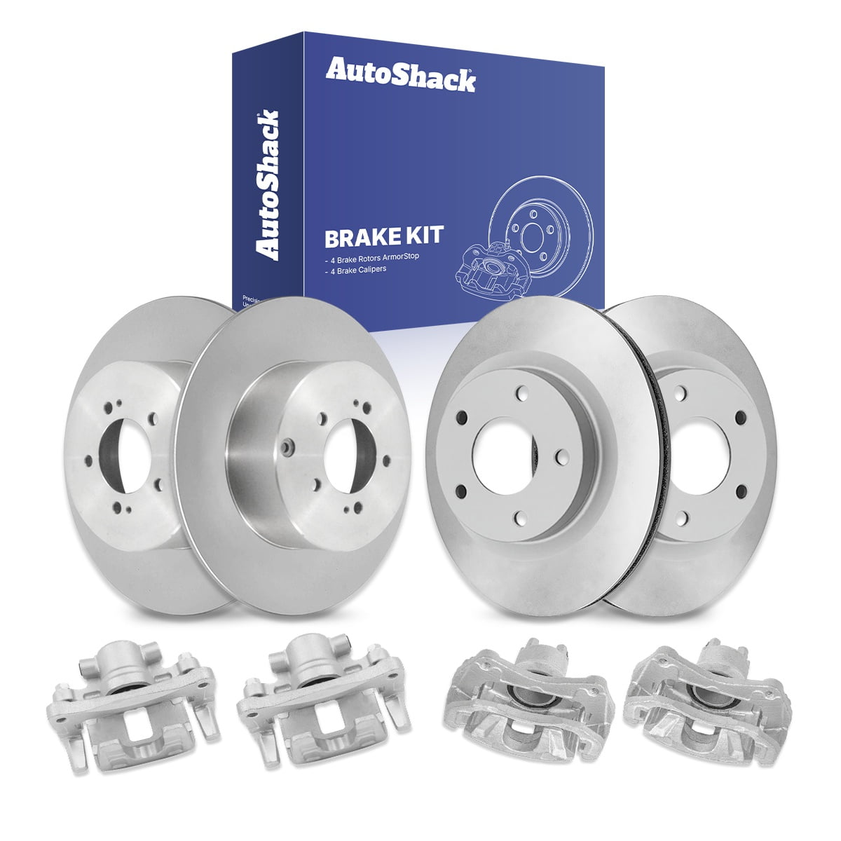 AutoShack Front & Rear Brake Rotors Calipers | Replacement for 2009 ...