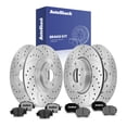 AutoShack Front & Rear Brake Rotors & Ceramic Pads for Mazda, CX-5 2019 ...