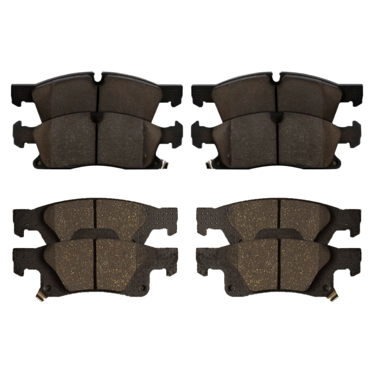 AutoShack 8pcs Front and Rear Ceramic Brake Pad Set Replacement for ...