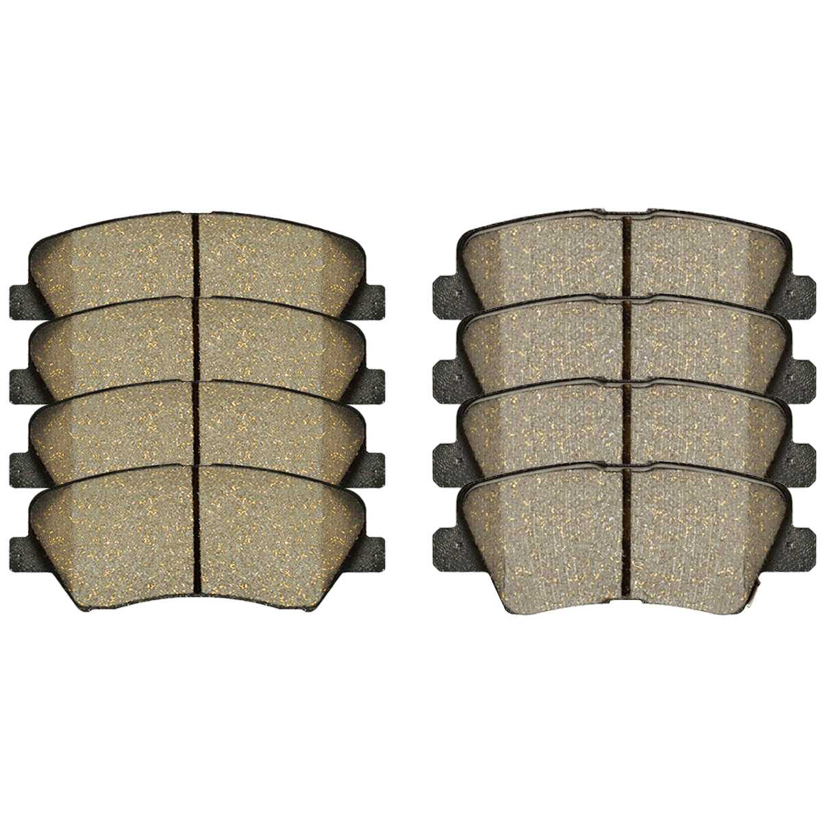AutoShack Brake Pads Kit for 2011-16 Hyundai Elantra, Veloster, Coupe ...
