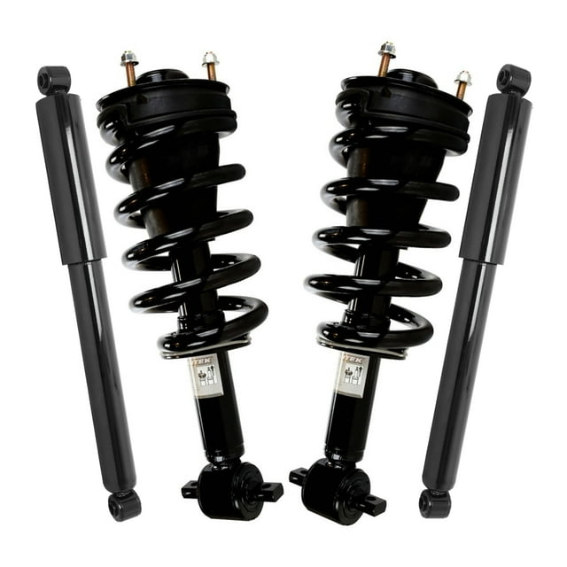 AutoShack Front & Rear Complete Strut Coil Springs and Shock Absorbers ...
