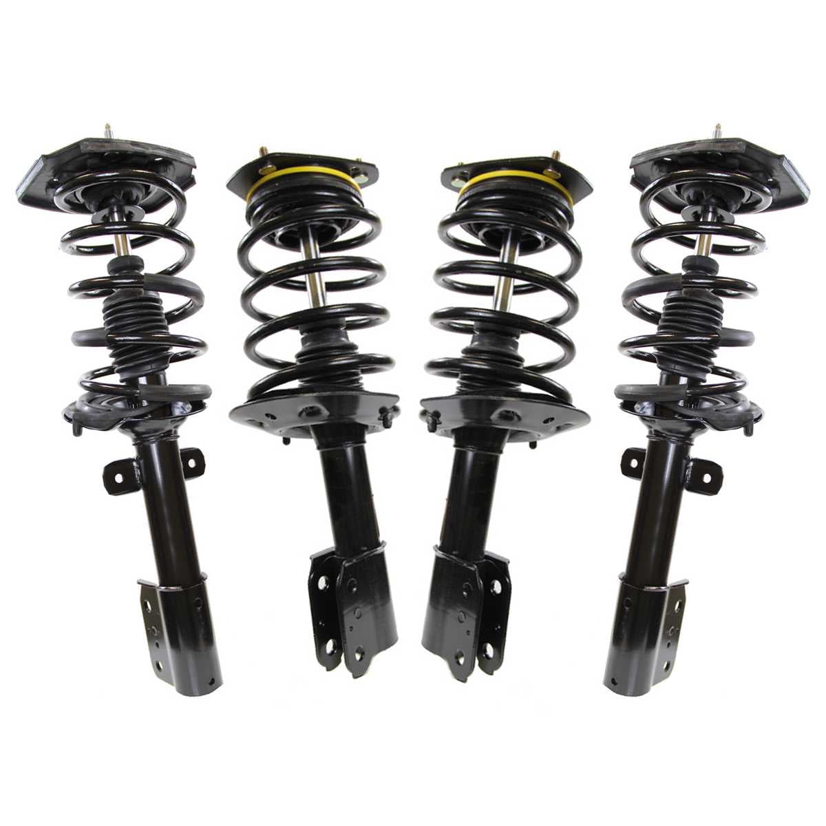 AutoShack Front & Rear Complete Strut & Coil Spring Assemblies for ...