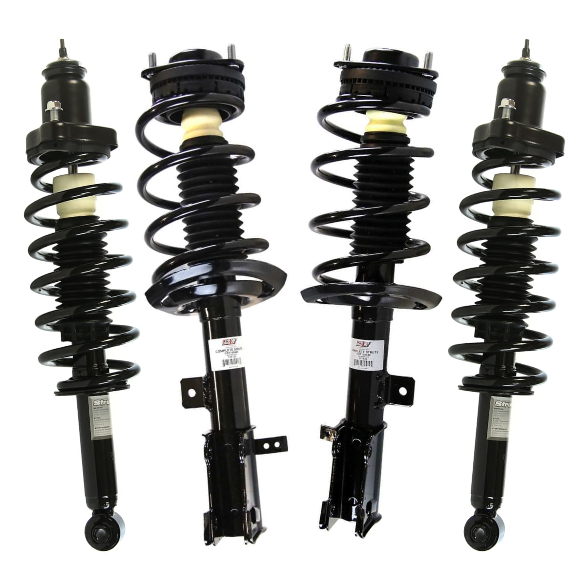 AutoShack Front & Rear Complete Struts and Coil Springs Set of 4 ...