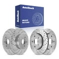 AutoShack Front & Rear Brake Rotors for Jeep, Wrangler 2007-2017 ...
