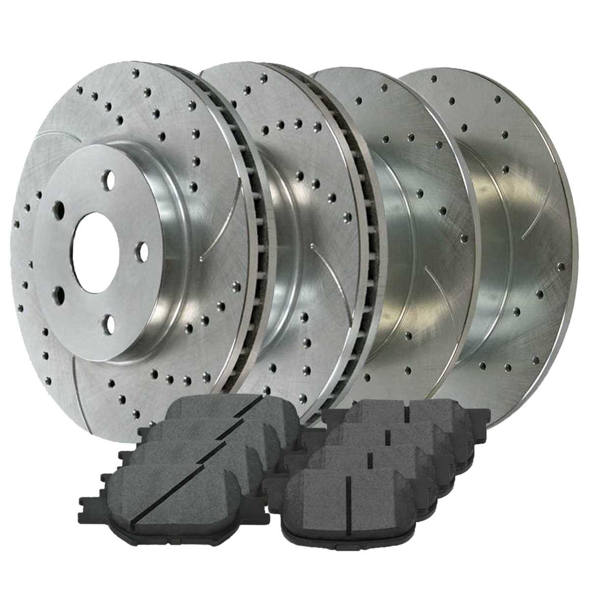 AutoShack Brake Kit Replacement for 2005-2010 Scion tC 2.4L FWD Front ...