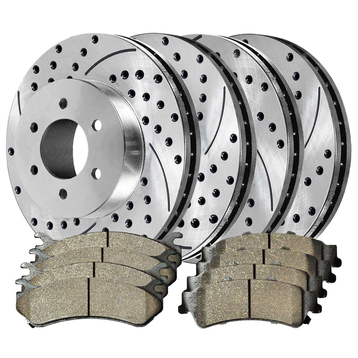 AutoShack Brake Kit Replacement for GMC Safari Sierra 1500 Classic ...