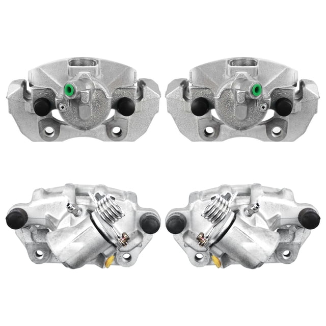 AutoShack Front and Rear Brake Calipers Set of 4 Assembly with Bracket ...
