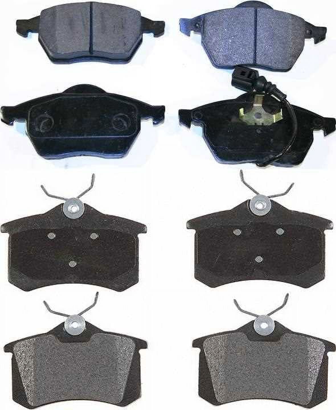 AutoShack 8pcs Front and Rear Performance Ceramic Brake Pad Set ...