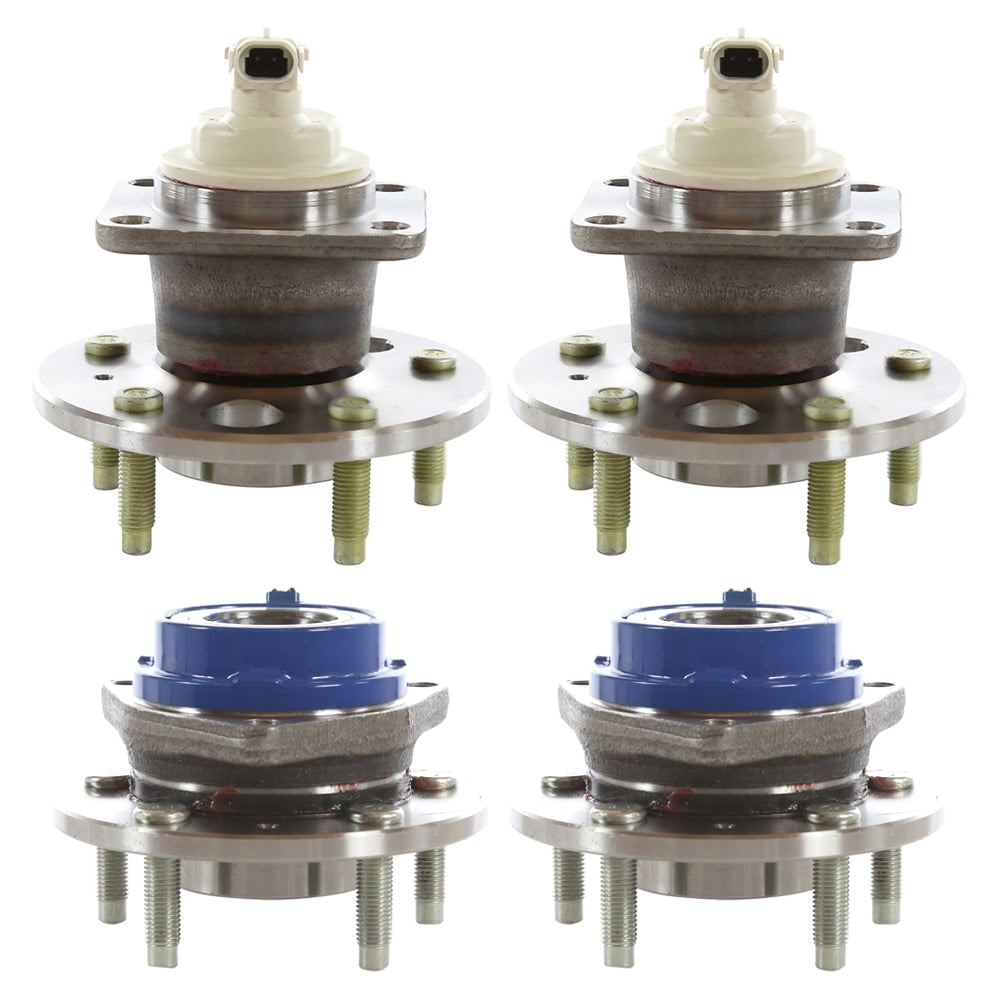 AutoShack Front & Rear Wheel Hub Bearing Assemblies with ABS ...